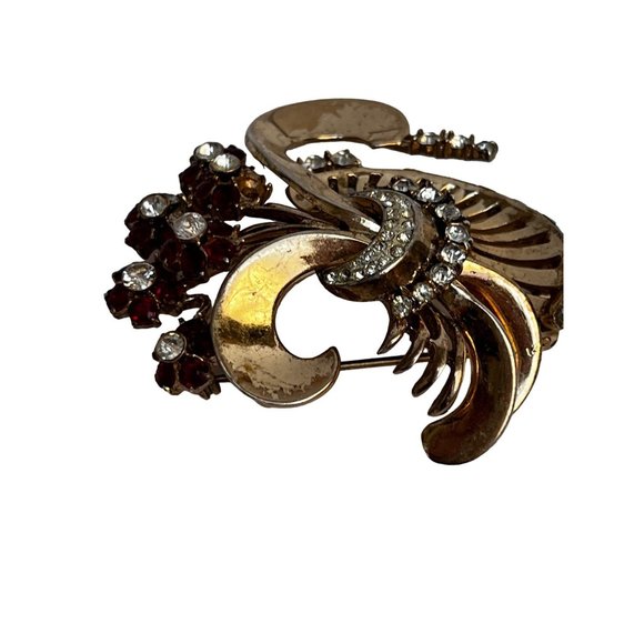 Coro | Jewelry | Large Coro Craft Adolph Katz Sterling Floral Spray Pin ...